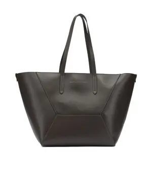 Brunello Cucinelli Bc Duo Bag In Calfskin With Monili - Black