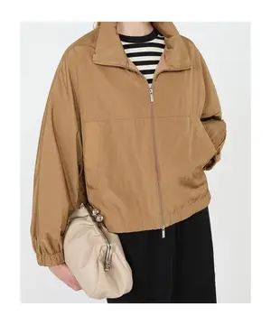 Max Mara Water-repellent Canvas Windbreaker - Tobacco