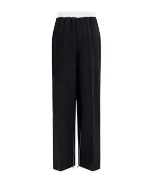 Kiton Wide-leg Silk Pants