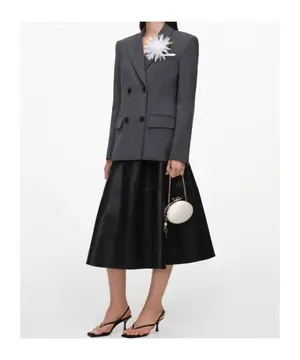 SELF-PORTRAIT Double Breasted Flower Blazer