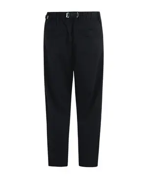WHITE SAND Casual Trousers With Belt Loops