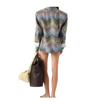 Missoni Sequined Zigzag Single-breasted Blazer