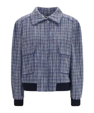 Kiton Zip-up Textured Tweed Jacket