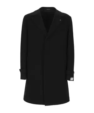 Tagliatore Long-sleeved Coat - Black