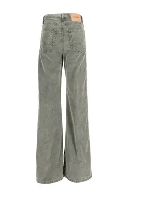 DONDUP Logo Patch Straight-leg Pants