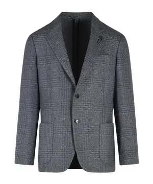 LARDINI Blended-fabric Blazer