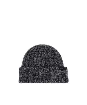 Paul & Shark Ribbed Knit Beanie - Black
