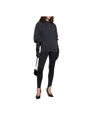 MUGLER Long Sleeve T-shirt - Black
