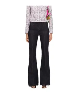 SELF-PORTRAIT High Waisted Denim Jeans - Indigo