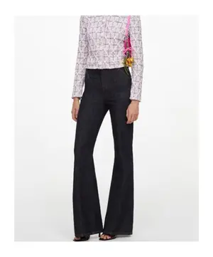 SELF-PORTRAIT High Waisted Denim Jeans