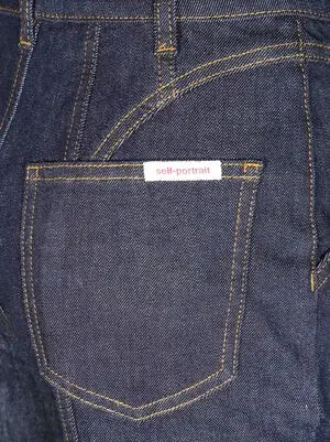 SELF-PORTRAIT High-rise Flared Jeans