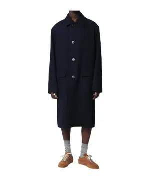 Dries Van Noten Single-breasted Wool Coat