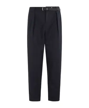 WHITE SAND Casual Trousers With Belt Loops - Blu