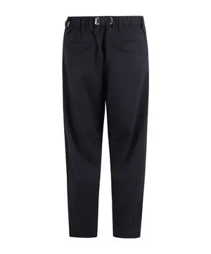 WHITE SAND Belted Pleated Trousers