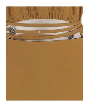 Pinko Cut-out Waist Maxi Dress - Brown
