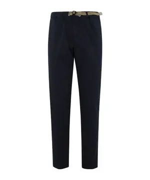 WHITE SAND Casual Trousers With Belt Loops - Blu