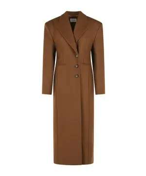 Andamane Ottavia' Virgin Wool Blend Coat - Brown