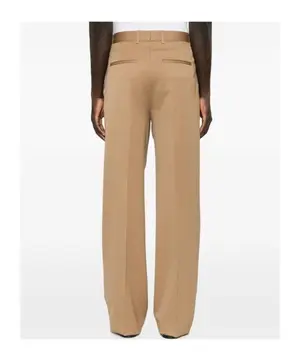 LARDINI Pleated Straight-leg Trousers