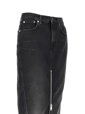 HAIKURE Midi Denim Midi Skirt