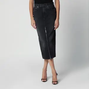 HAIKURE Midi Denim Midi Skirt