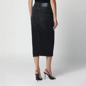 HAIKURE Midi Denim Midi Skirt