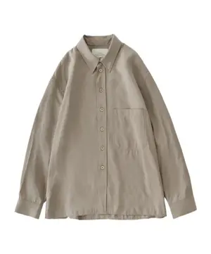 Studio Nicholson Emper Patch-pocket Shirt - Light Brown