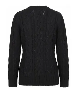 P.a.r.o.s.h Cable-knit Sequin-embellished Sweater - Nero