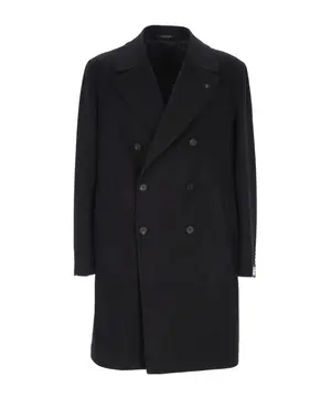 Tagliatore Long-sleeved Coat - Black