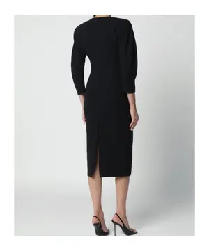 Andamane Midi Dress With Rounded Shoulders