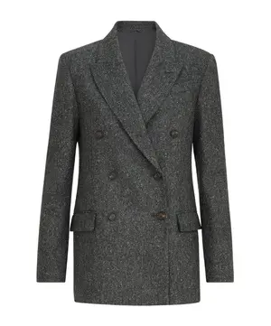 Brunello Cucinelli Double-breasted Blazer - Anthracite