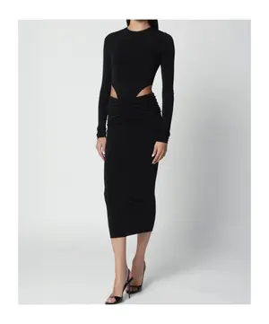 Andamane Heloise Cut-out Ruched Midi Dress