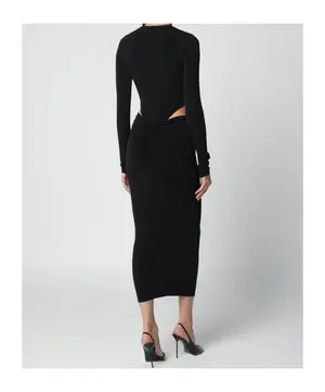 Andamane Heloise Cut-out Ruched Midi Dress