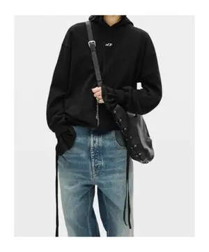 ANN DEMEULEMEESTER Henna Lace-up Shoulder Bag