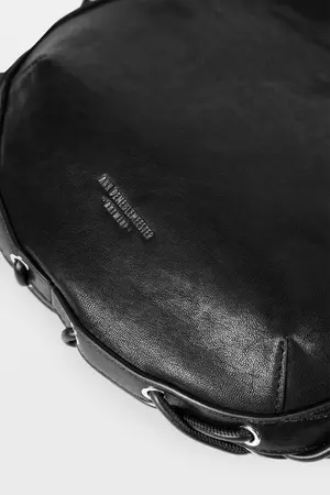 ANN DEMEULEMEESTER Henna Lace-up Shoulder Bag