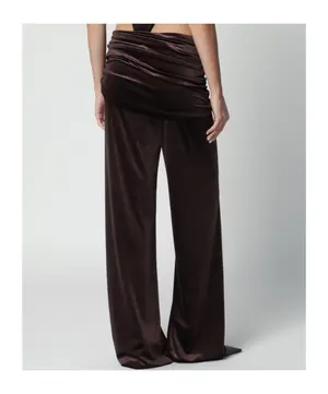 Andamane Draped High-waist Wide Leg Pants