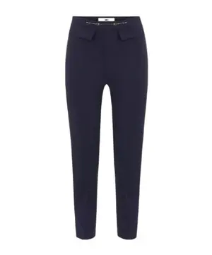 Elisabetta Franchi Trousers In Double Layer Stretch Crepe