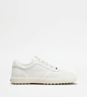 TOD'S Red Dot Sneakers In Nappa Leather - White