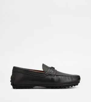 TOD'S City Gommino Loafers In Leather - Black