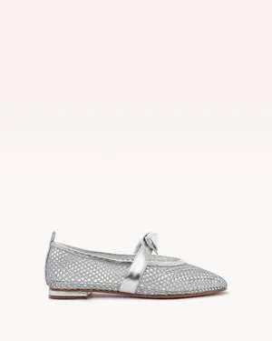 ALEXANDRE BIRMAN Clarita Ballerina Mesh - Silver
