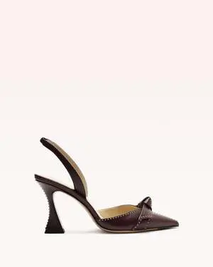 ALEXANDRE BIRMAN Clarita Bell Slingback 85 Studs - Cherry Lacquer