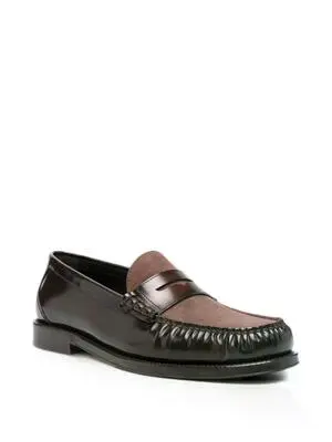 Brunello Cucinelli Panelled Leather Loafers