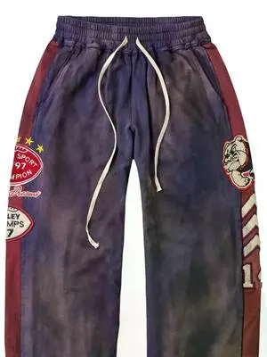 VALE FOREVER Forever Varsity Patch-detail Track Pants - Purple