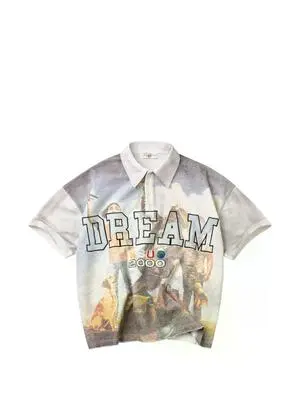 VALE FOREVER Graphic-print Polo Shirt - White