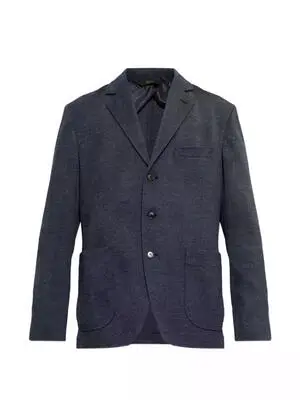 Brioni Wool Single-breasted Blazer - Blue