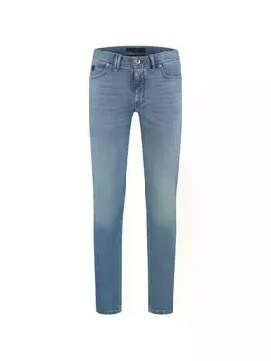 Brioni Faded-effect Slim-fit Jeans - Blue