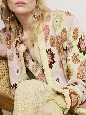 HAYLEY MENZIES Soraya Fringed Duster Cardigan