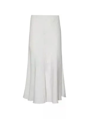 Brunello Cucinelli Flare Midi Skirt - White