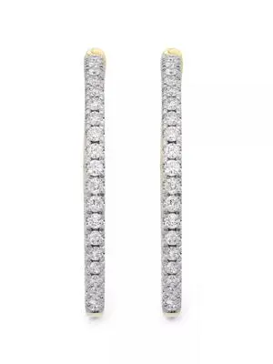 Sara Weinstock Eternity Diamond Hoop Earrings - Gold