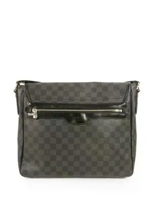 LOUIS VUITTON Damier Graphite Mm Daniel Shoulder Bag - Grey