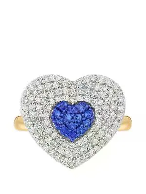 Phillips House Infinity Heartbeat Sapphire And Diamond Ring - Gold